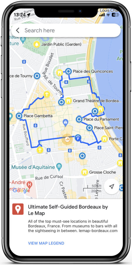 Self-Guided Bordeaux Walking Tour Map | Le Map Bordeaux