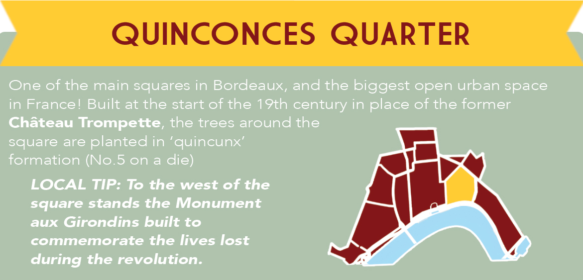 Quinconces District Of Bordeaux | Le Map Bordeaux